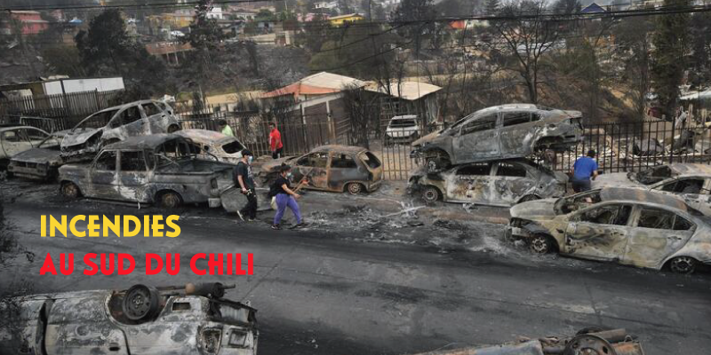 Incendies au sud du Chili : le bilan relevé à vingt morts, couvre-feu ...